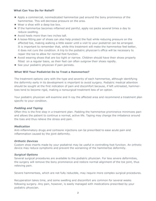 Hammertoes | PDF