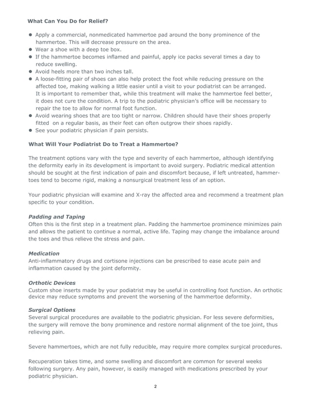 Hammertoes | PDF