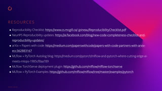Reproducible AI using MLflow and PyTorch | PPT