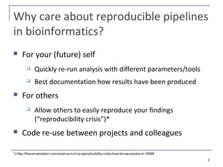 Reproducible bioinformatics pipelines with Docker and Anduril | PPT