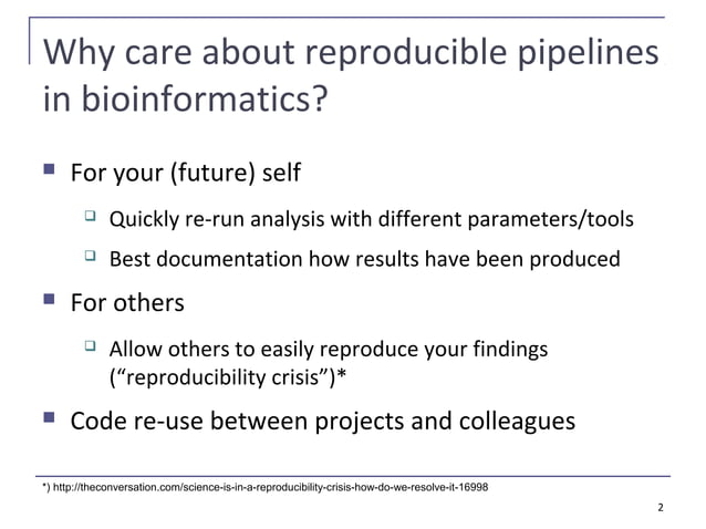 Reproducible Bioinformatics Pipelines With Docker And Anduril Ppt