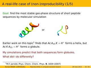 Reproducibility in computer-assisted research | PDF