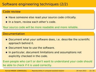 Reproducibility in computer-assisted research | PPT