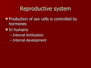 Reproduction And Development | PPT