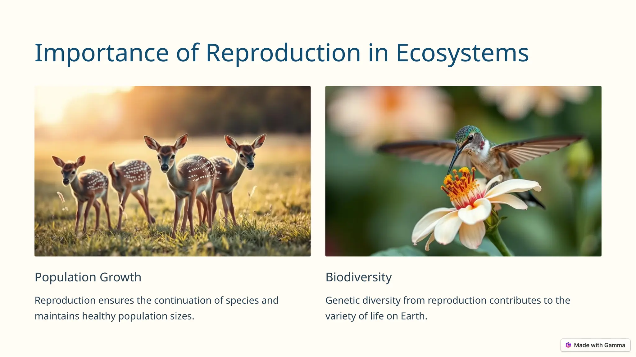 Animal Biology - Reproduction in Animals | PPT