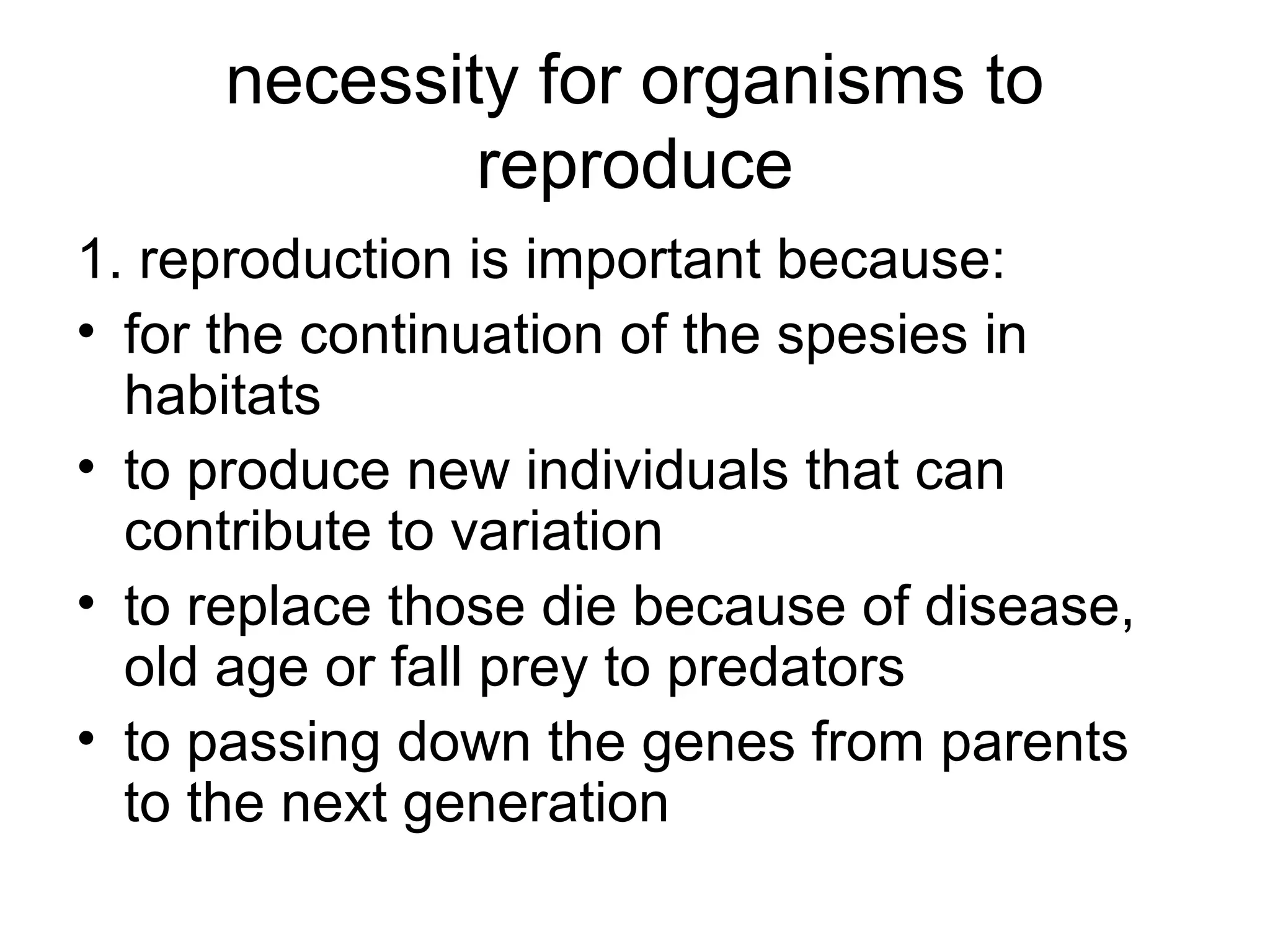 Reproduction and growth | PPT