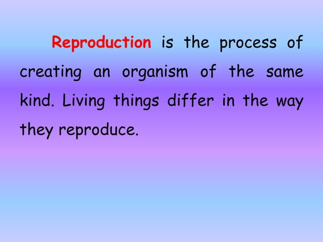 Reproduction grade 3 | PPTX