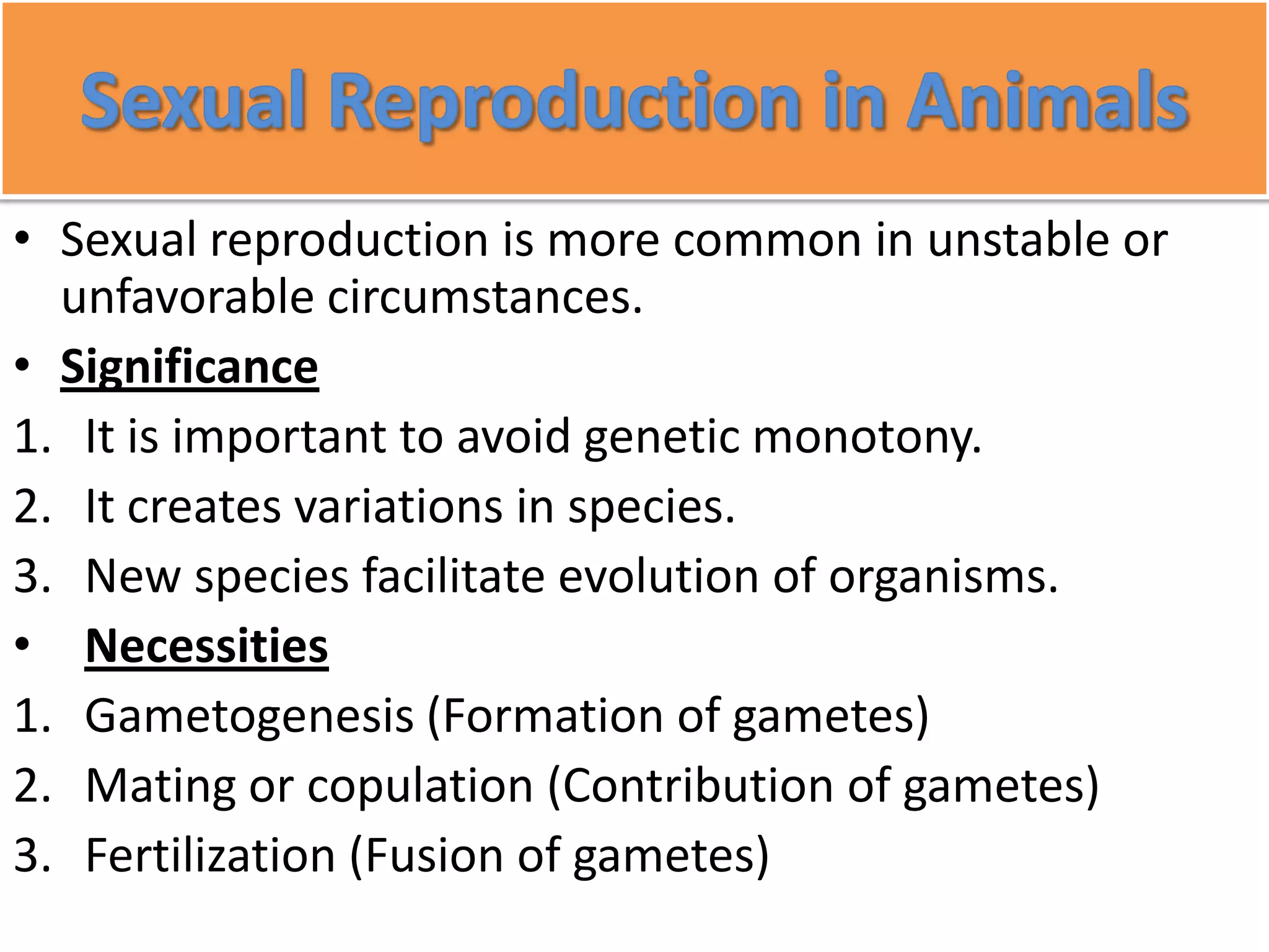 Reproduction in animals | PPTX