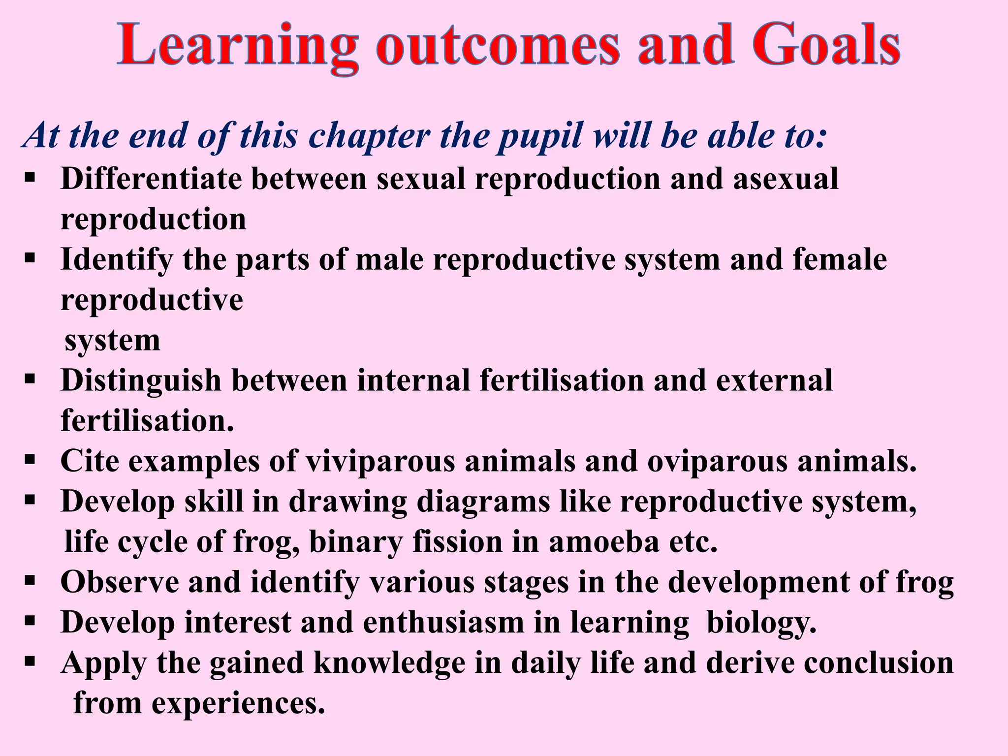 Reproduction in Animals Class 8 basic concepts | PPT