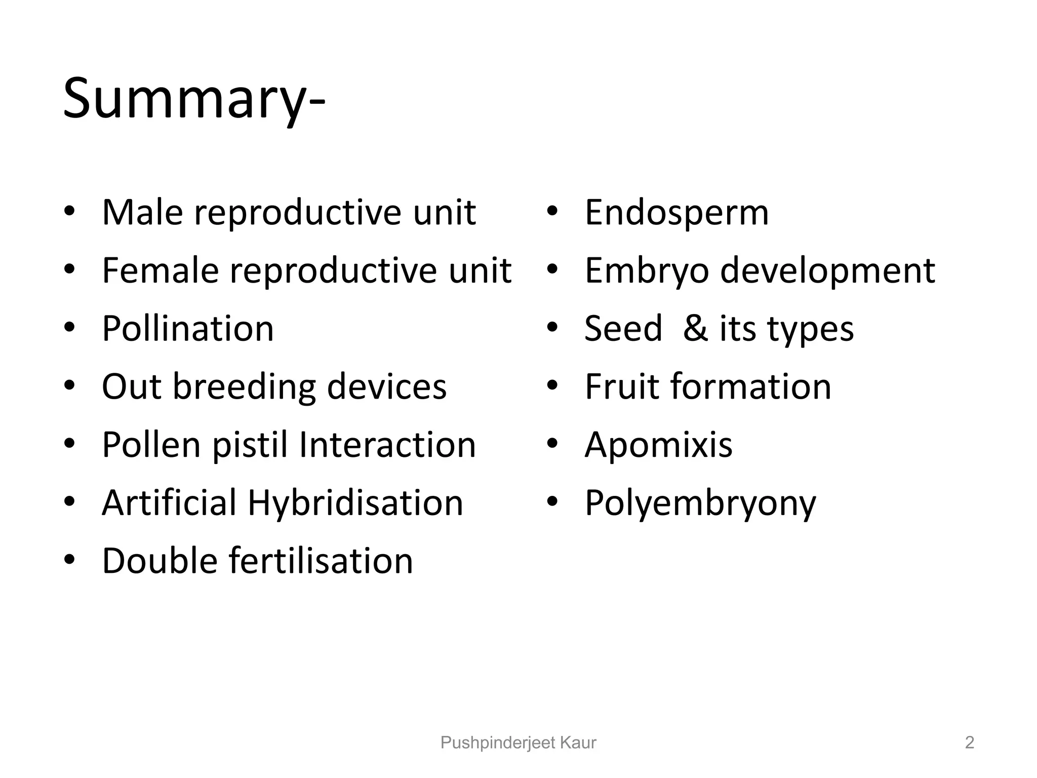 Reproduction in flowering plants chapter 2 | PPT
