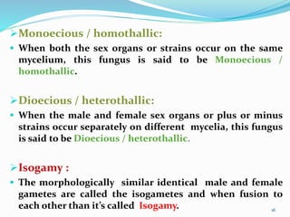 Reproduction in fungi | PPTX