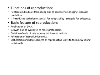 Reproduction in organisms | PPTX