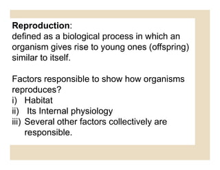 Reproduction in organisms. | PPT