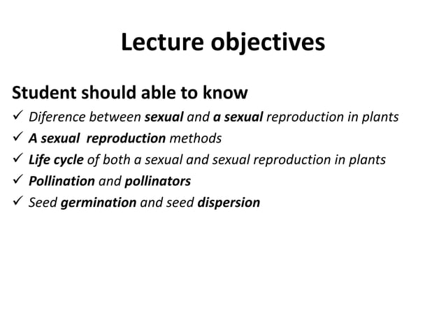 reproduction in plants lecture five.ppt