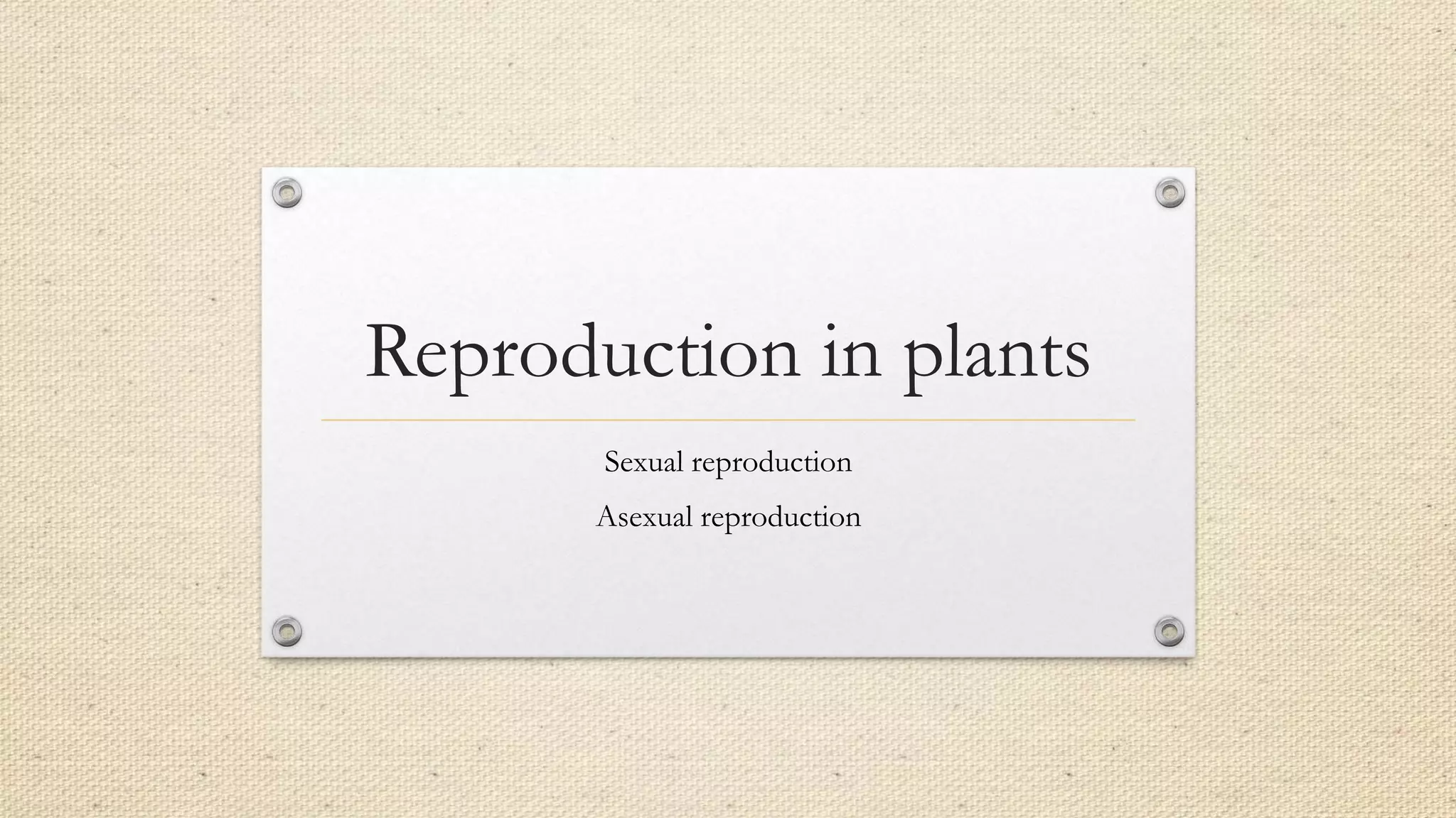 Reproduction in plants | PPT