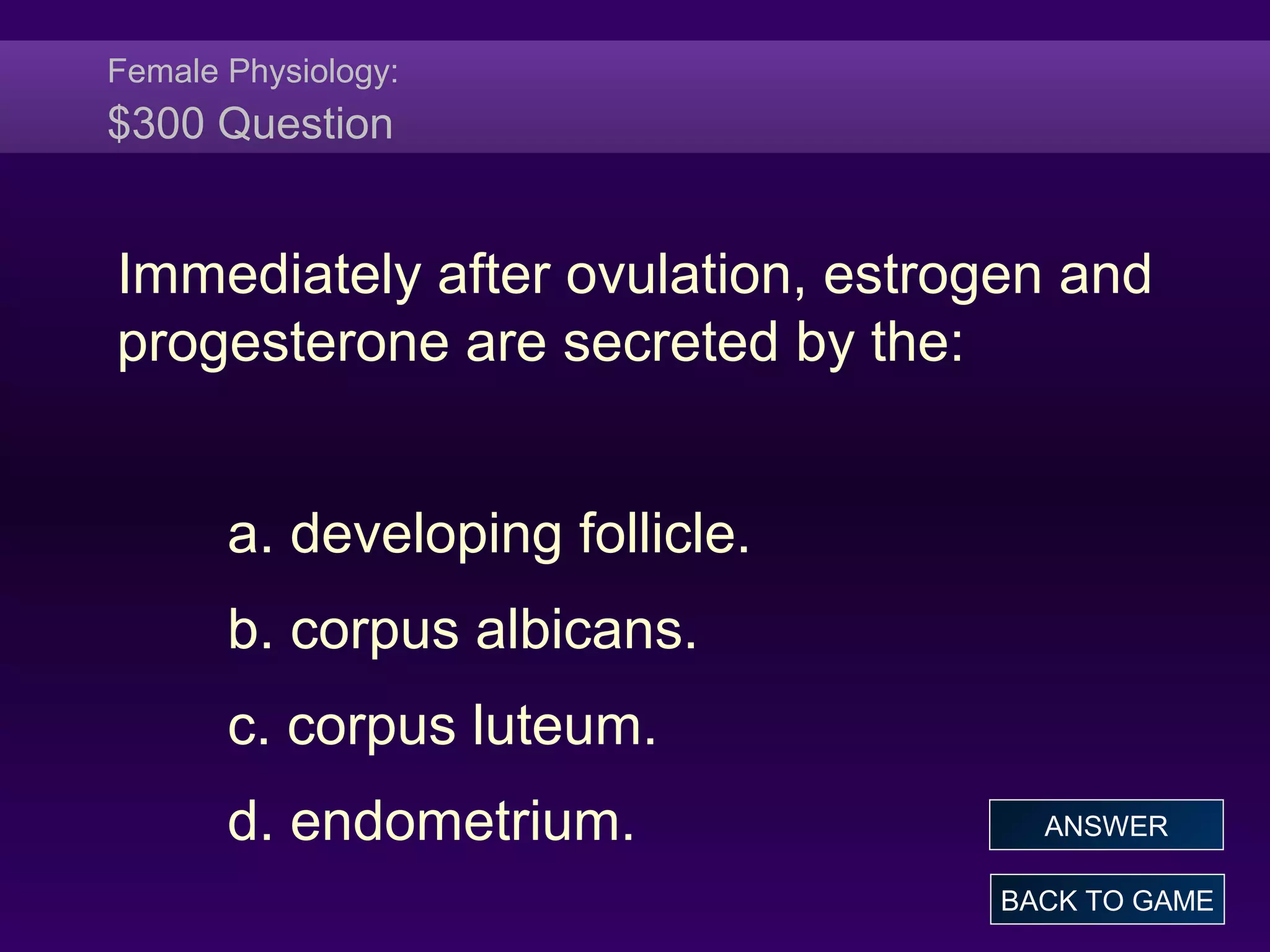 Reproduction jeopardy | PPT