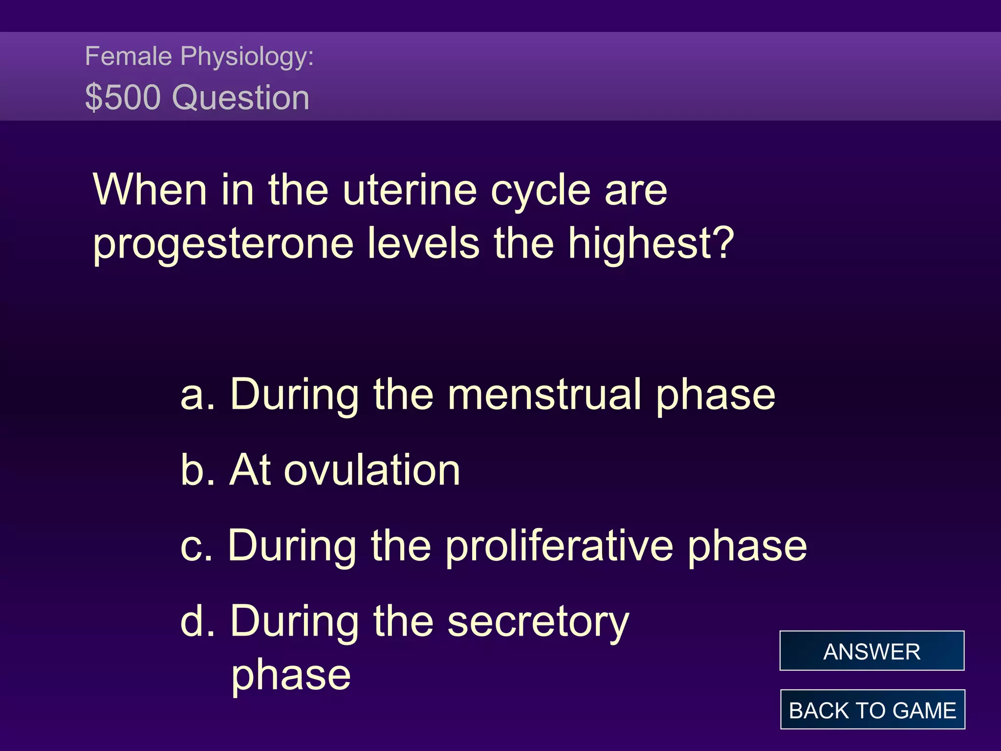 Reproduction jeopardy | PPT