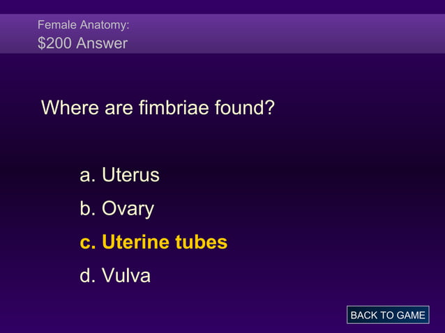 Reproduction jeopardy | PPT