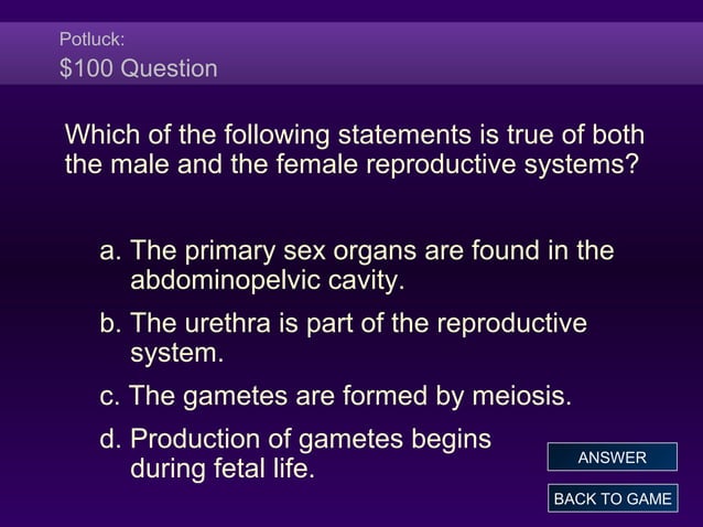 Reproduction jeopardy | PPT