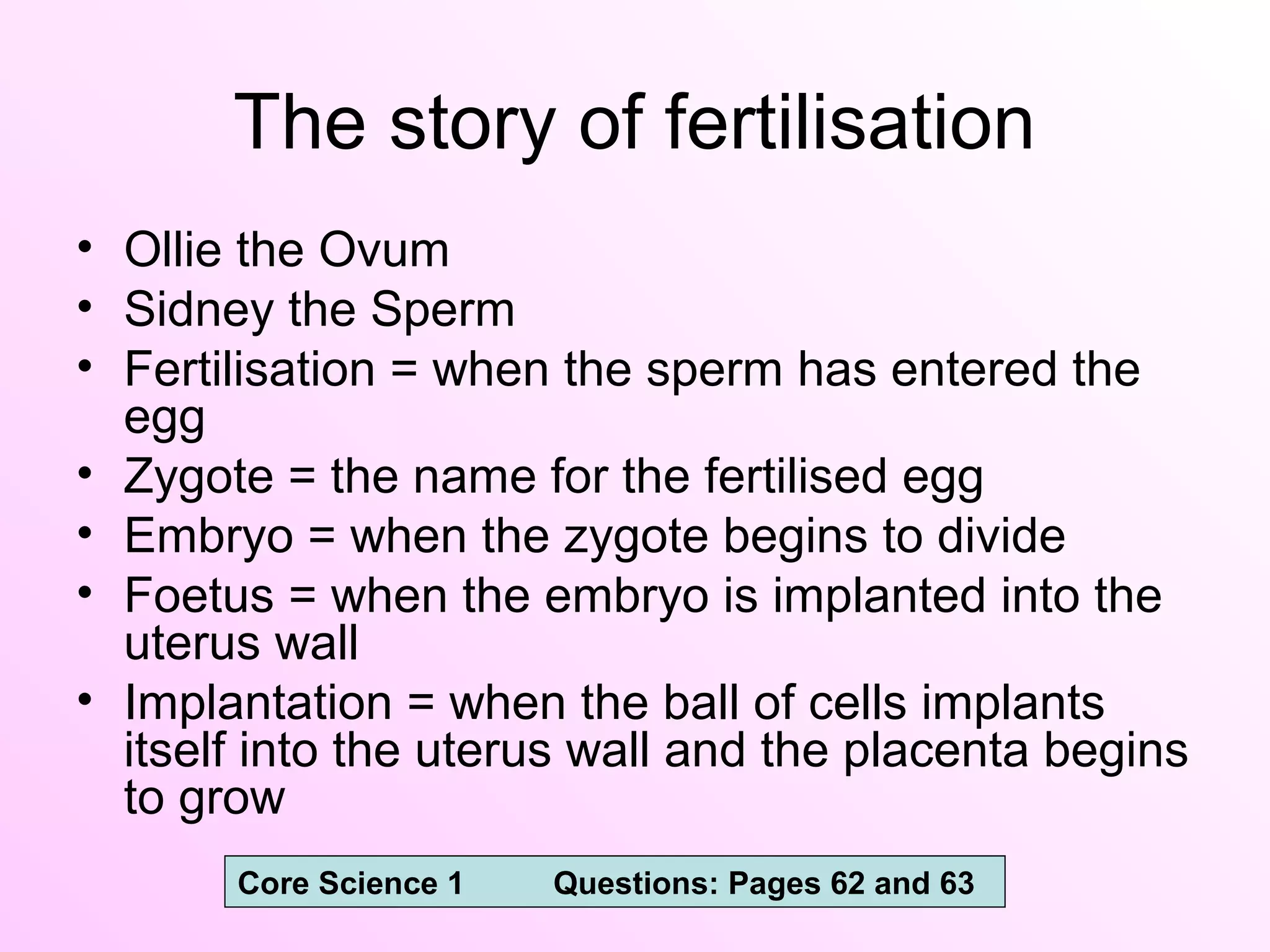 Human reproduction lesson 3 | PPT