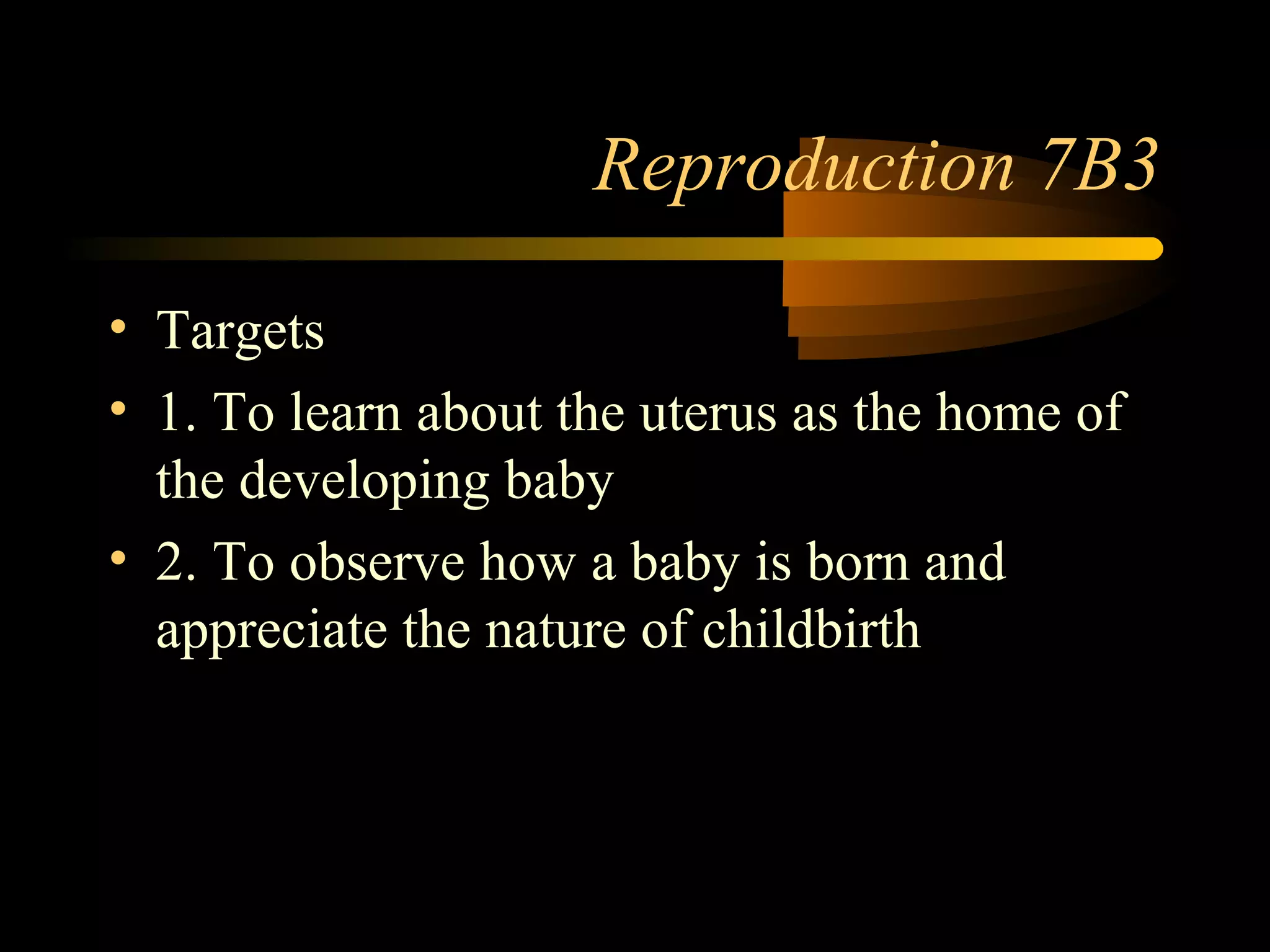 Human reproduction lesson 4 | PPT