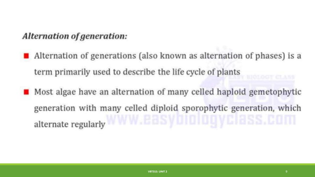 Reproduction & Life cycle of micro and macro algae | PPT