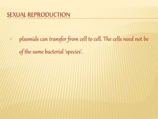 Reproduction methods in bacteria | PPTX