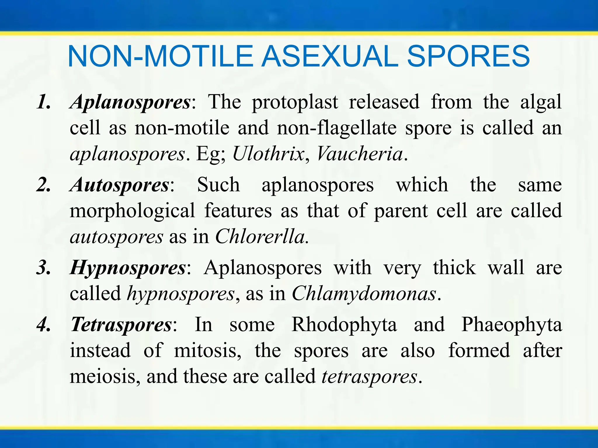 Reproduction of Algae | Vegetative, Asexual & Sexual reproduction | PPTX