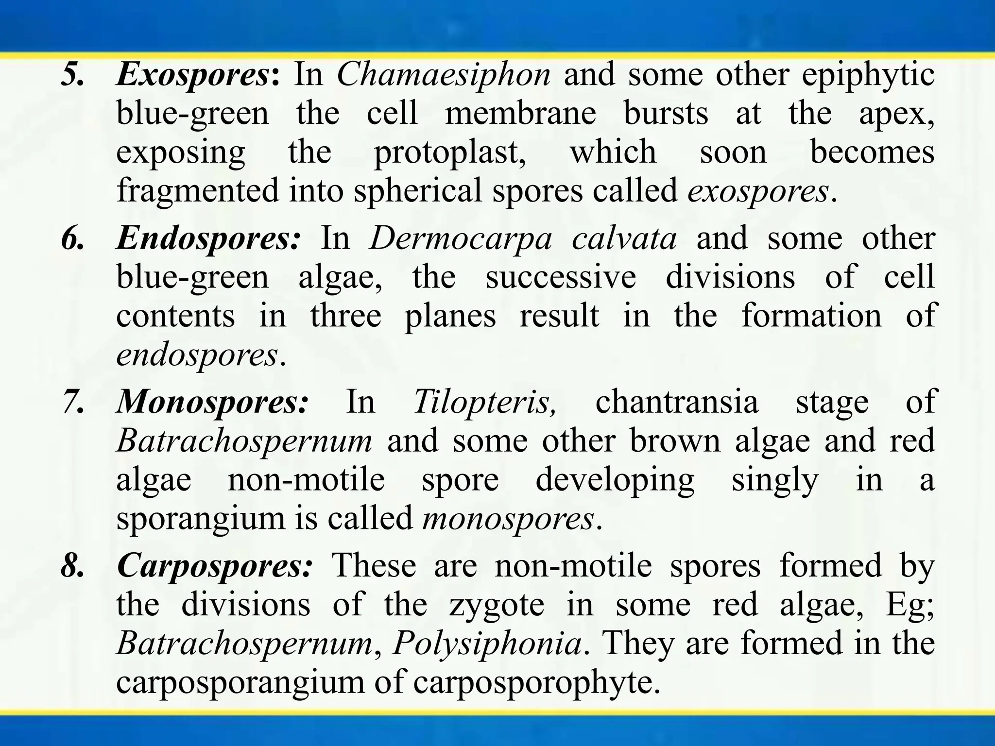 Reproduction of Algae | Vegetative, Asexual & Sexual reproduction | PPTX