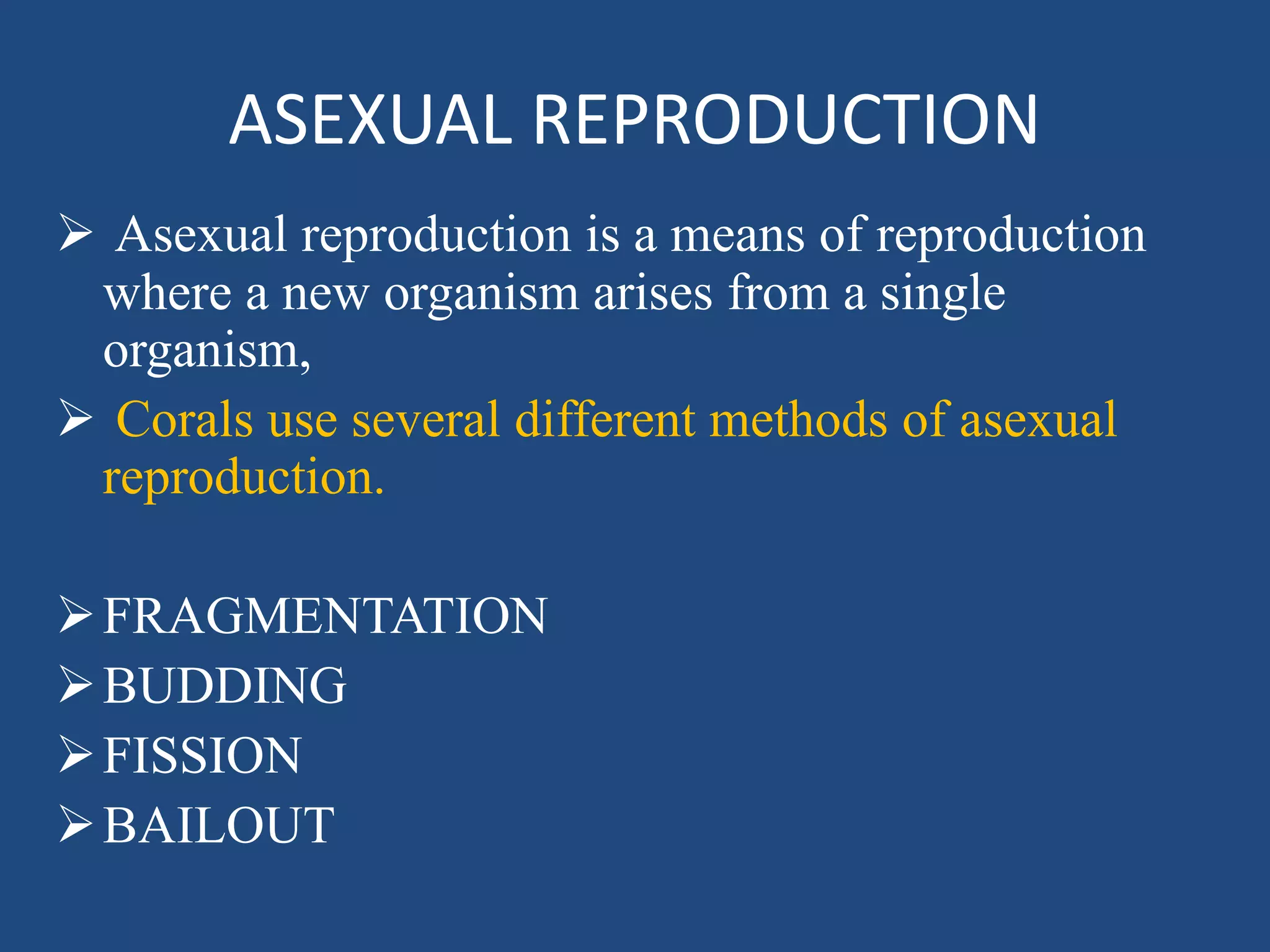 Reproduction of coral | PPTX
