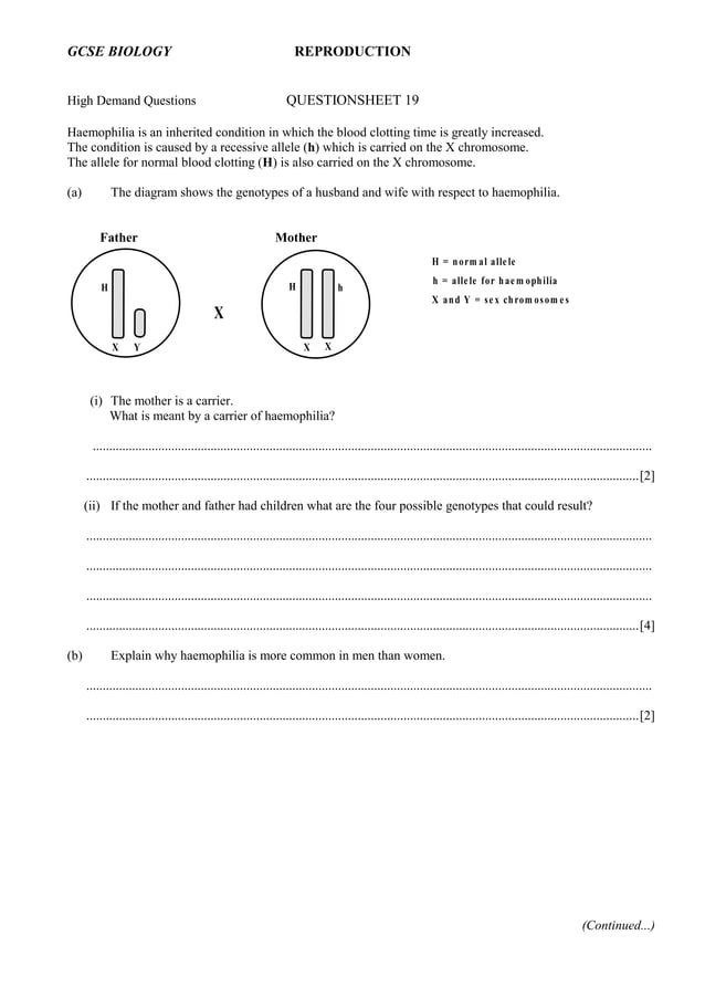Reproduction in Animals Revision Questions | PDF