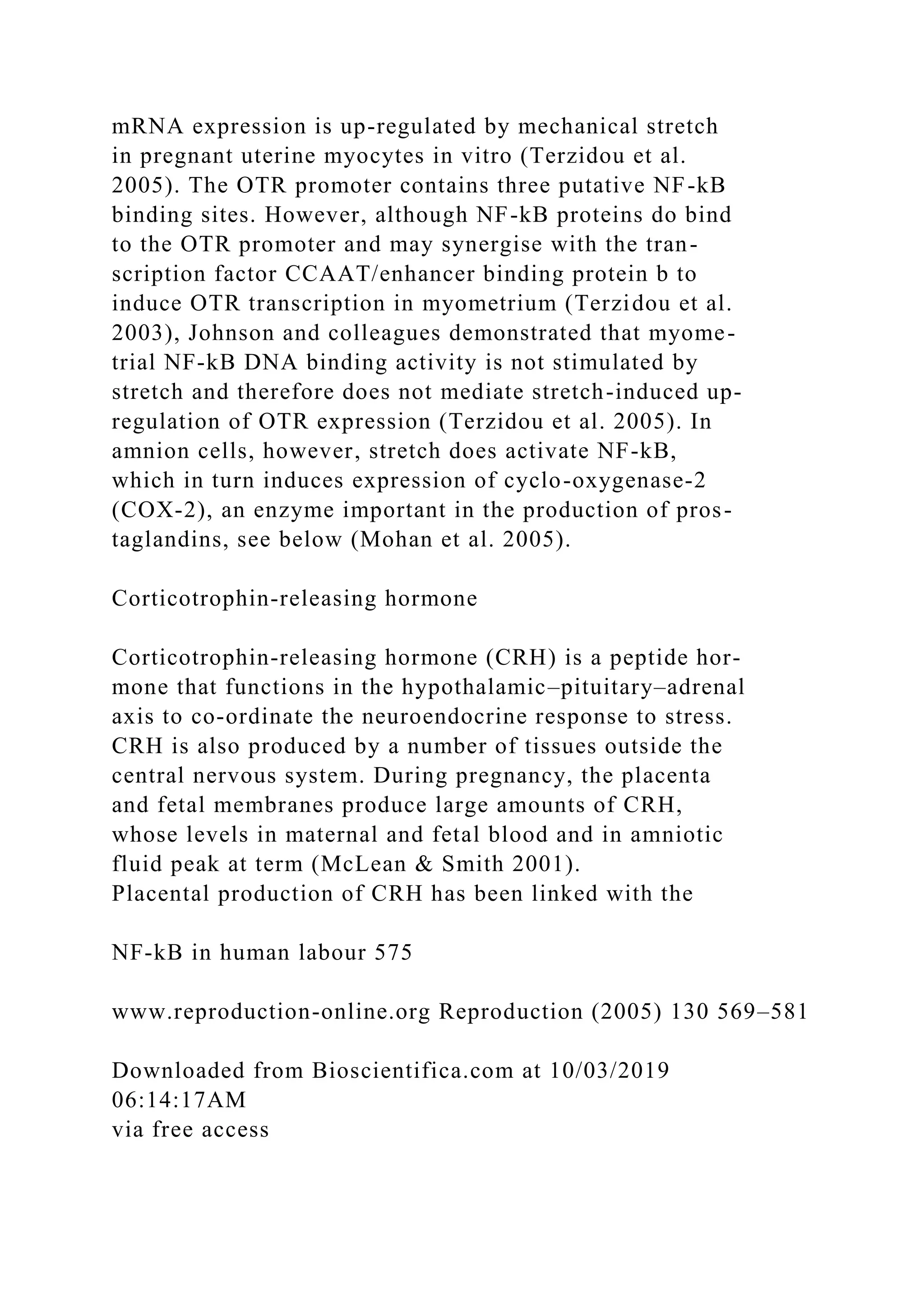 REPRODUCTIONREVIEWThe role of nuclear factor kappa B in hu.docx