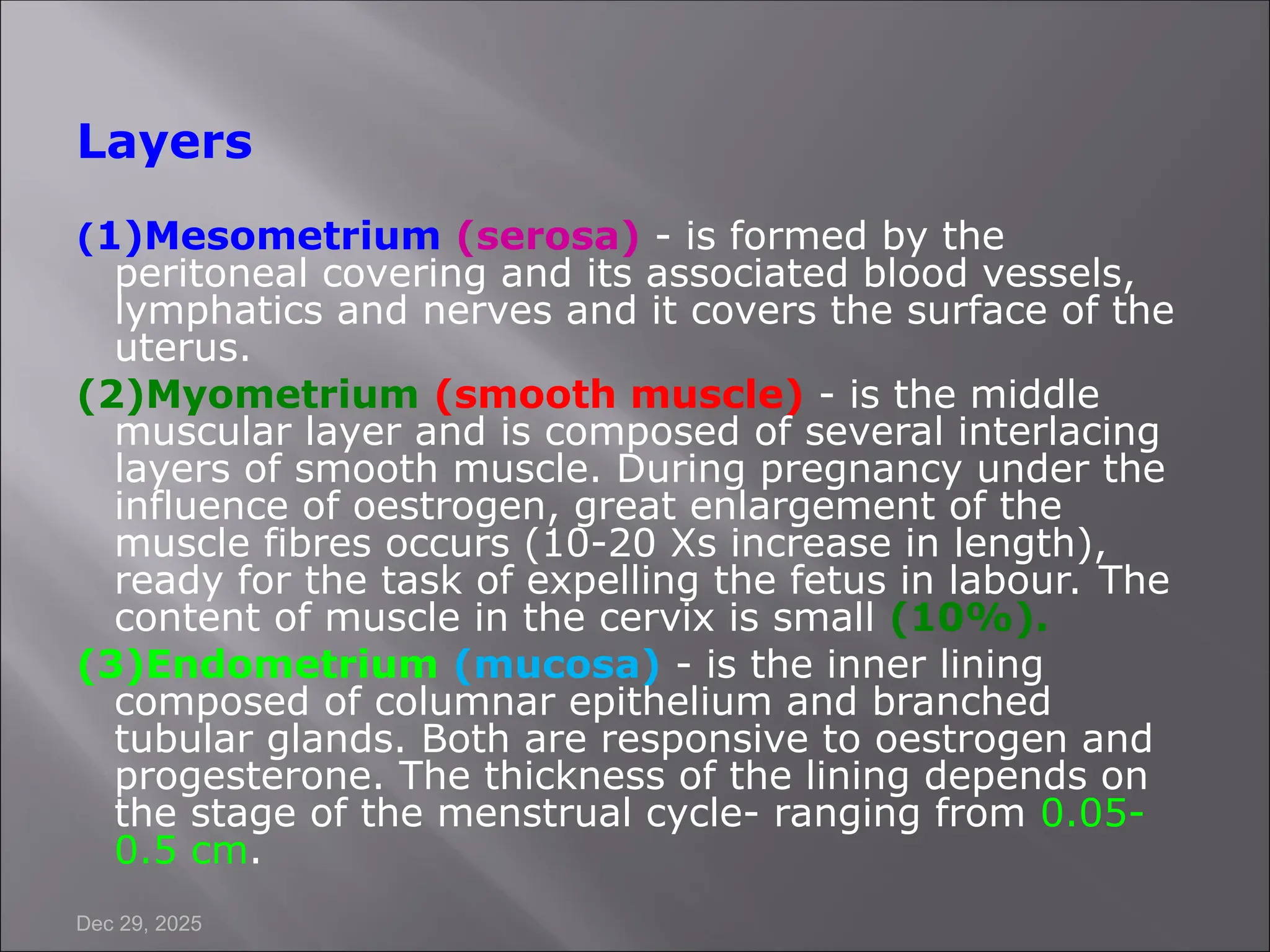 THE GROSS AND MICROSCOPIC ANATOMYOF THE FEMALE REPRODUCTIVE SYSTE.ppt