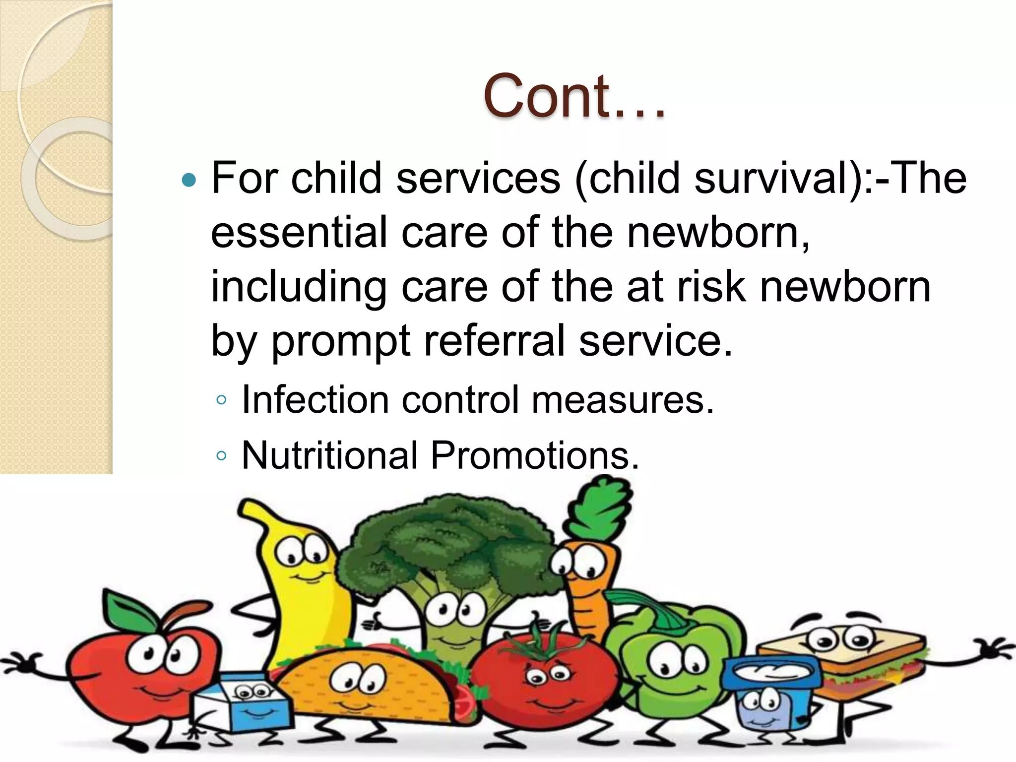 Reproductive and child health program | PPTX