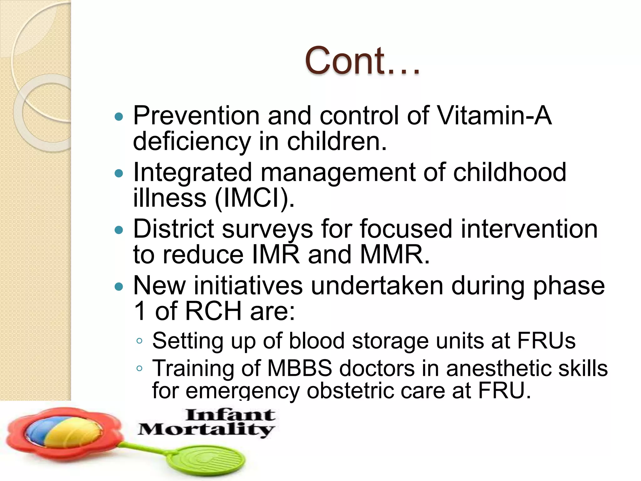 Reproductive and child health program | PPTX