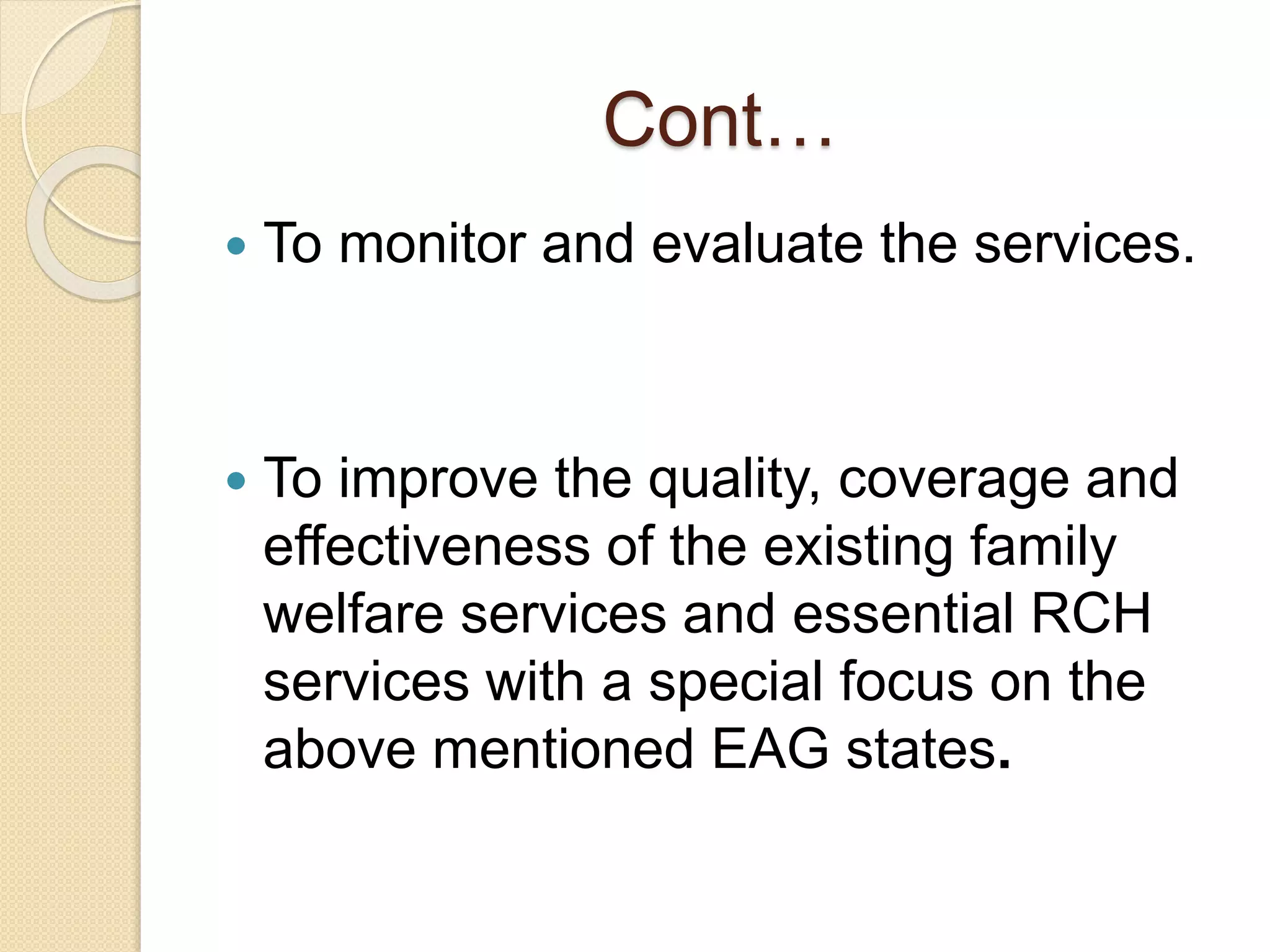 Reproductive and child health program | PPTX