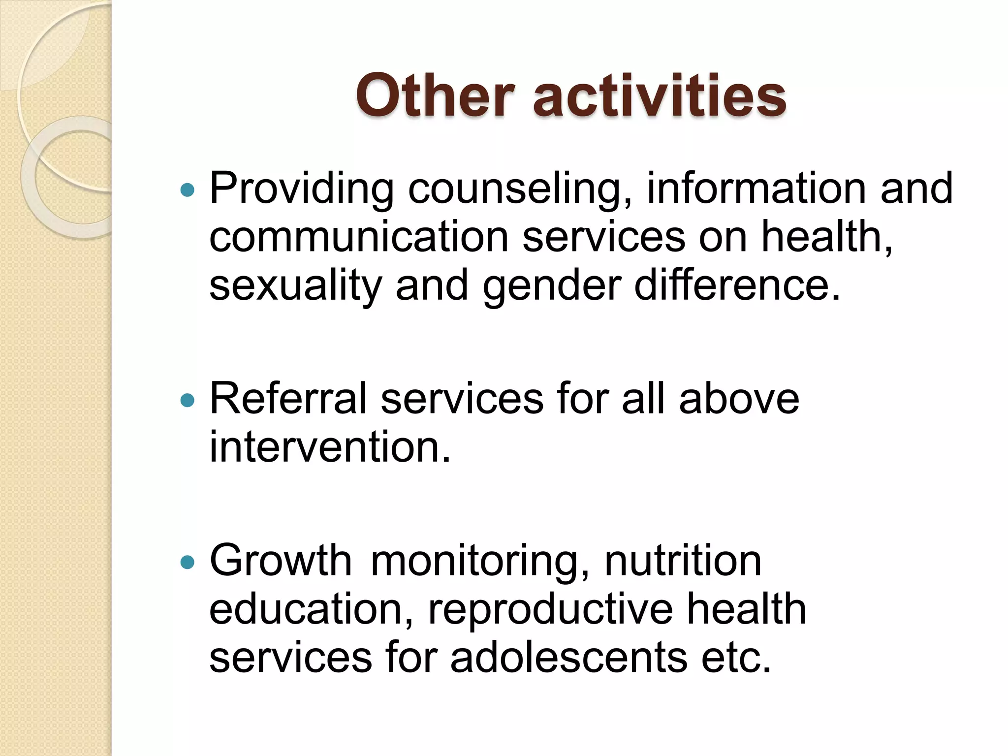 Reproductive and child health program | PPTX