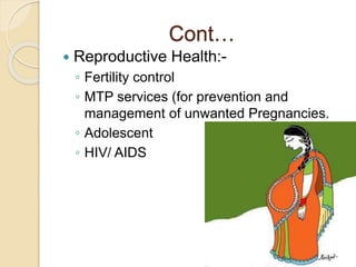 Reproductive and child health program | PPTX