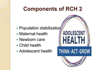 Reproductive and child health program | PPTX