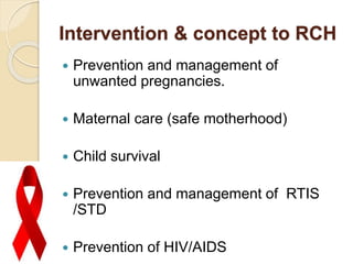 Reproductive and child health program | PPTX