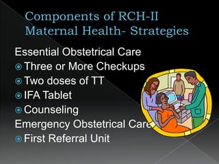 Reproductive and child health programme | PPTX