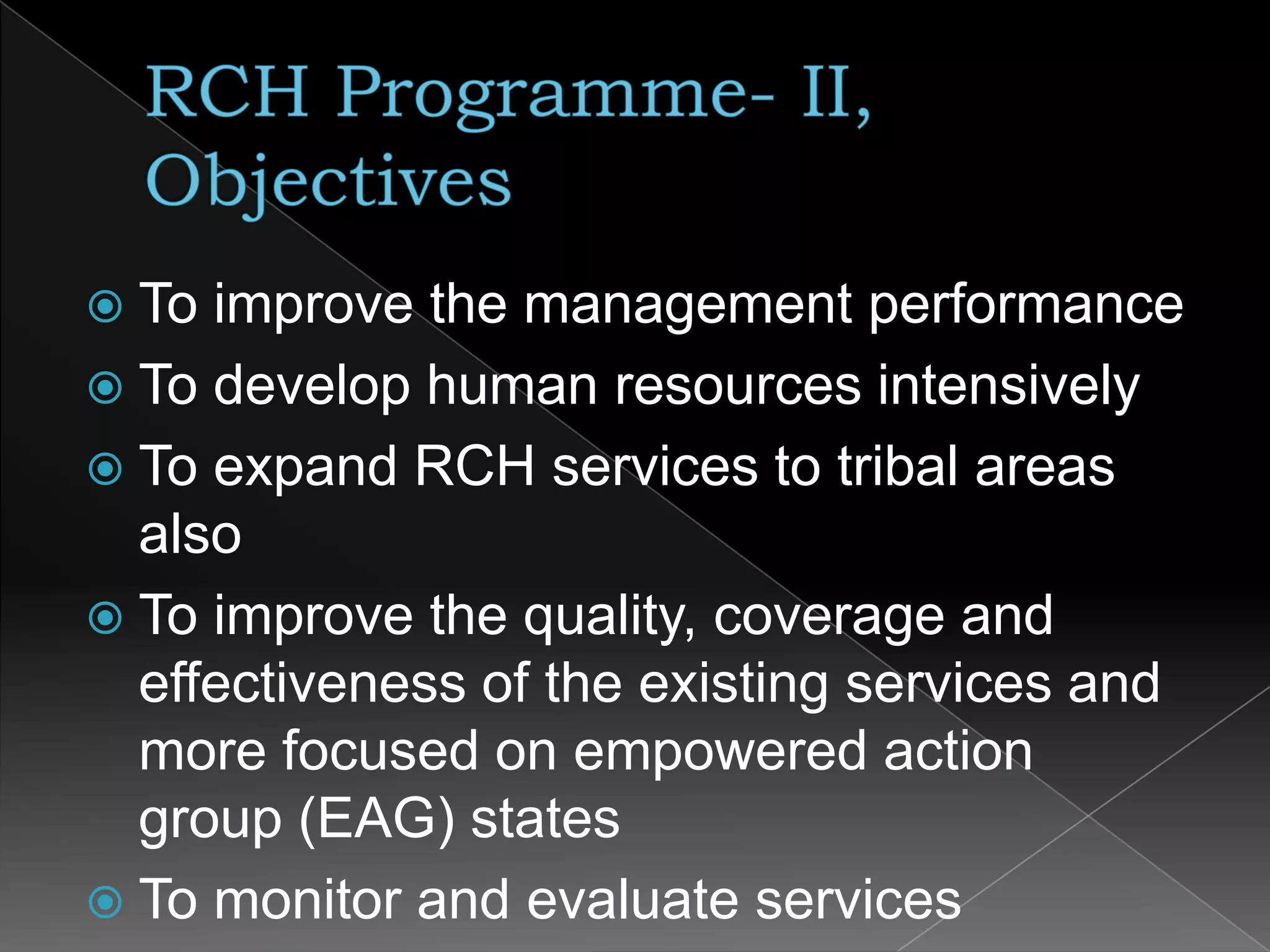 Reproductive and child health programme | PPTX