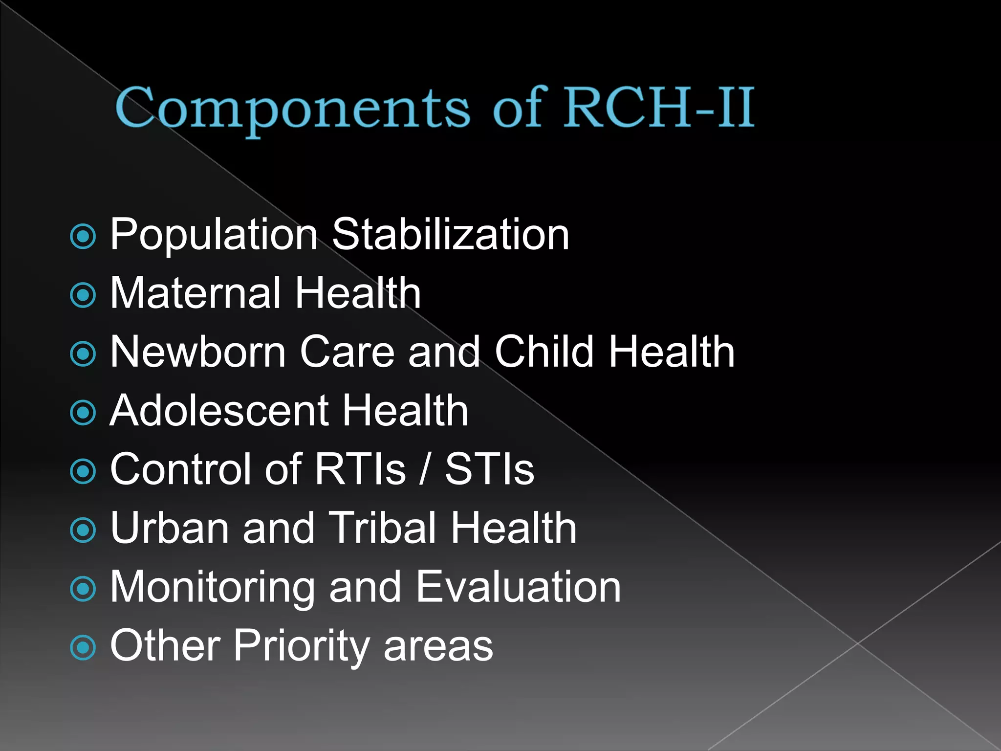 Reproductive and child health programme | PPTX