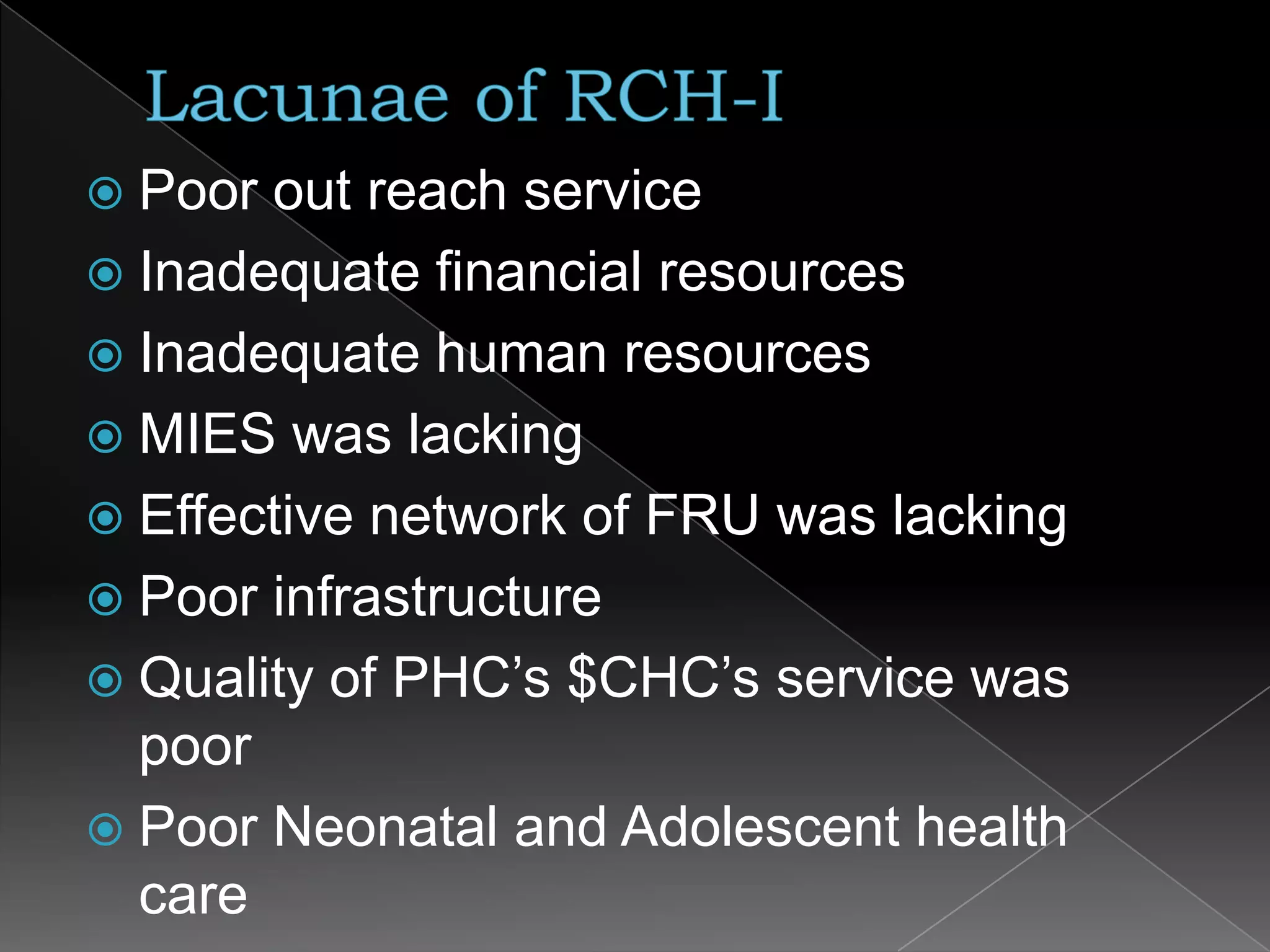 Reproductive and child health programme | PPTX