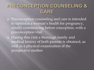 PRECONCEPTION COUNSELING | PPTX