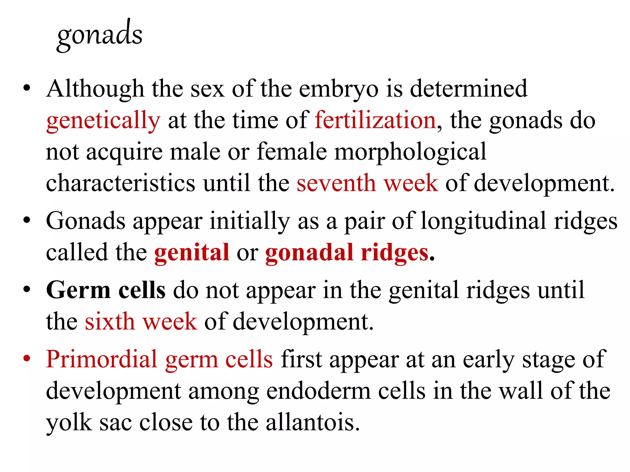 Sexual Differentiation During Development and Gonadal Dysgenesis | PPTX