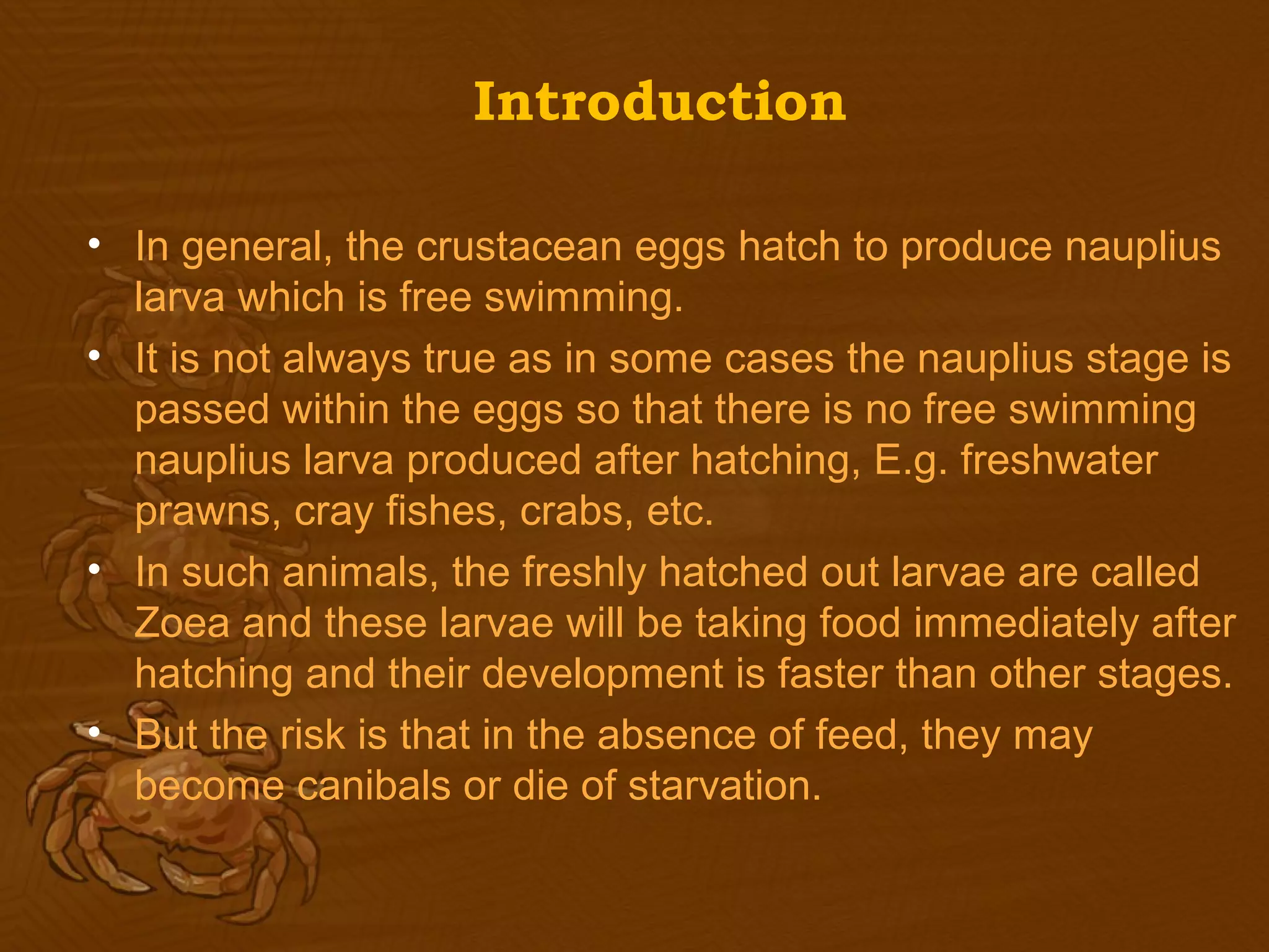 Reproductive biology and life cycle of crabs | PPT