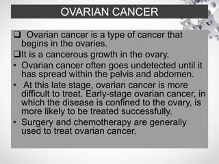 Reproductive cancer ( A Common geriatric problem) | PPTX