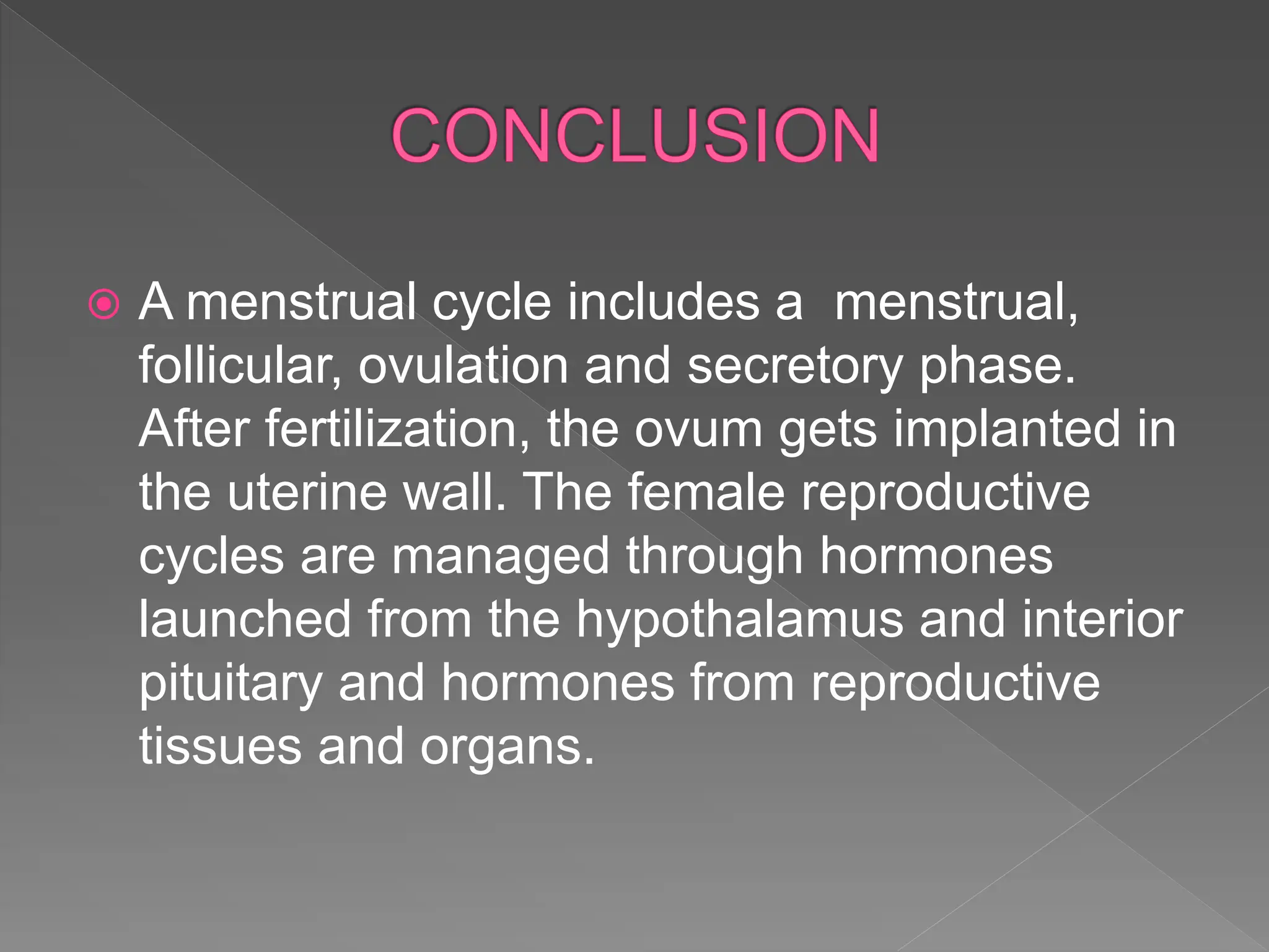 reproductive and menstrual cycle with detail | PPTX