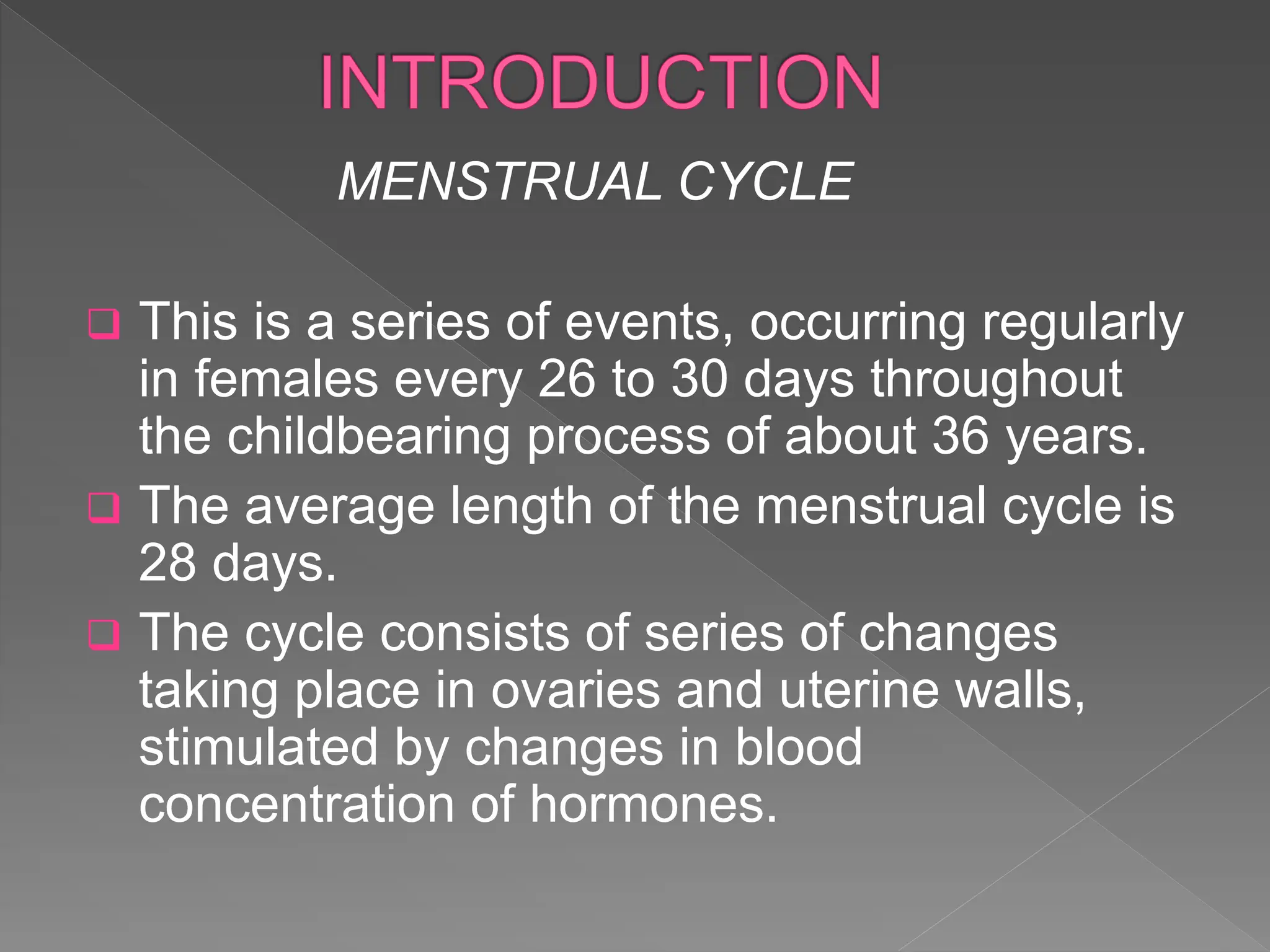 reproductive and menstrual cycle with detail | PPTX